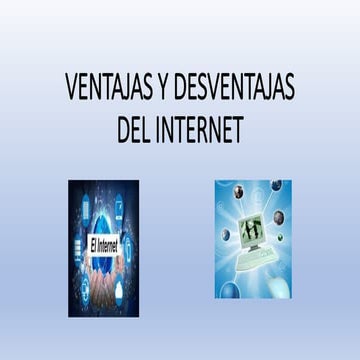 Tecnologia E Informatica Infografia De Ventajas Y Desventajas Del Internet
