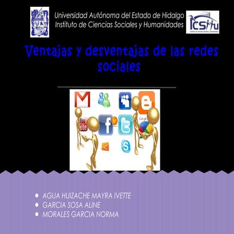 Ventajas y desventajas de las redes sociales | PPT