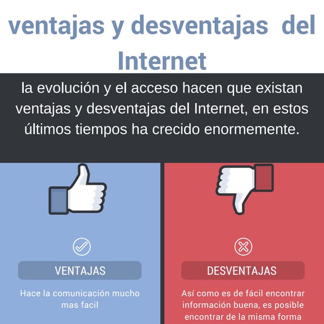 Ventajas Y Desventajas De Internet