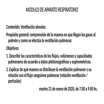 fisiologia pulmonar Y ZONAS DE WEST ANESTESIOLOGIA | PPTX