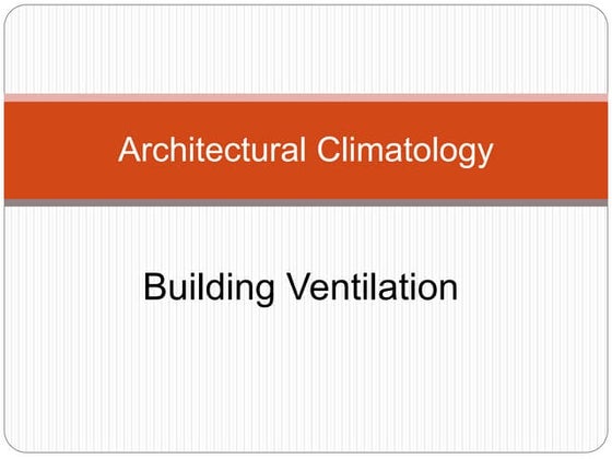 Ventilation system | PPT