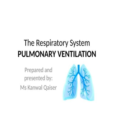 ventilation.pptx by the Mam Maryam kousar | PPT