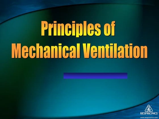 VENTILATION.pptx | Lung and Respiratory Health | Diseases and Conditions