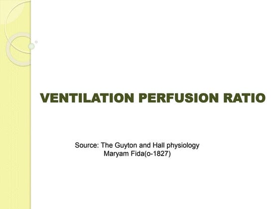 TRANPORT OF OXYGEN | PPT