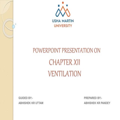 ventilation ppt pptx ventilation ppt pptx | PPTX