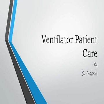 care of the patient on a ventilator.pptx | Lung and Respiratory Health ...