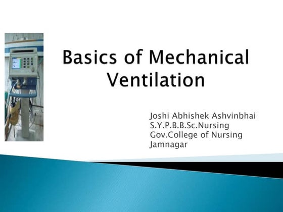 Nursing Care of Ventilated Patient | PPT