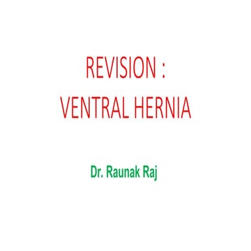 VENTRAL HERNIA - Abdominal Wall Reconstruction AWR - Surgery -Repair - Incisional Hernia | PPT