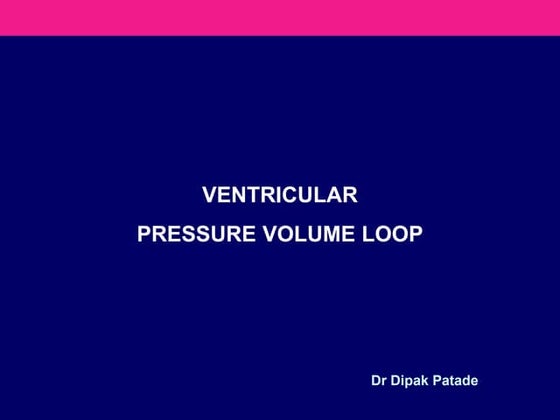 Pv loops | PPTX | Heart and Cardiovascular Diseases | Diseases and ...