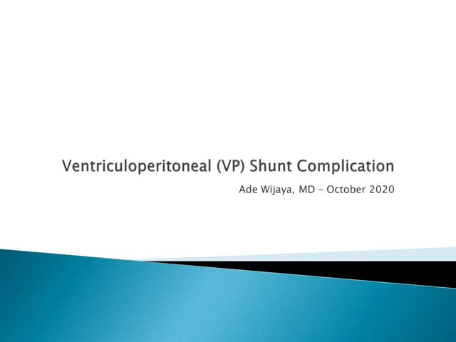 VP shunt OR | PPTX