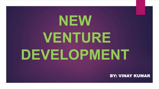 What is Venture? Types and Importance of Venture | PPT