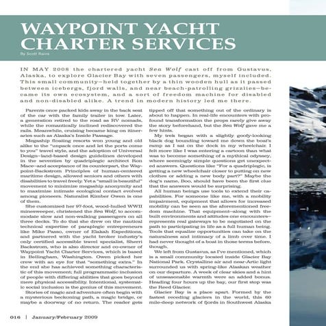 Waypoint Yacht Charter Services: Venture Magazine | PDF