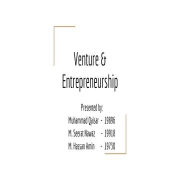 What is Venture? Types and Importance of Venture | PPTX