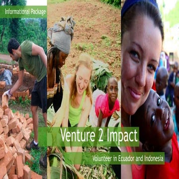 2016 Venture 2 Impact Volunteer Opportunities | PPT
