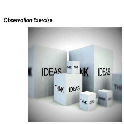 observation exercise_Lavinia | PPT