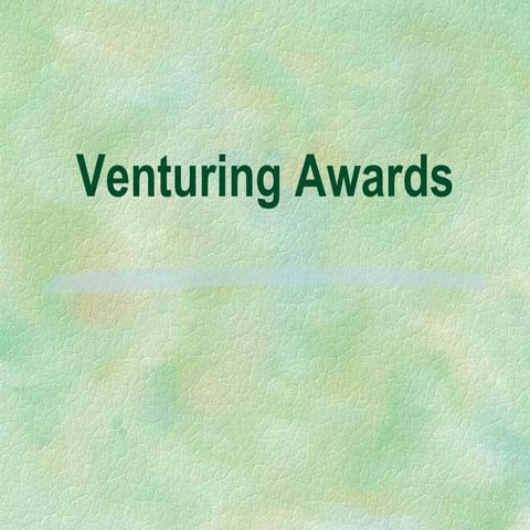 Venturing awards show | PPT