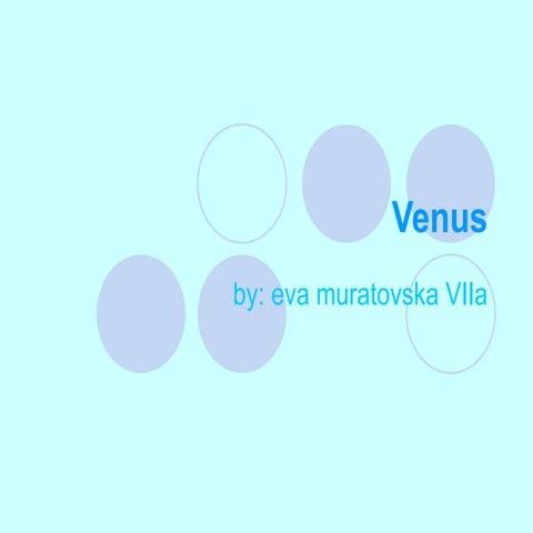Venus, the planet | PPTX
