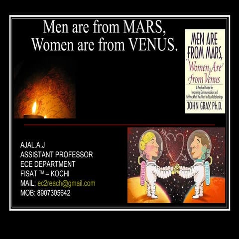 Men are from Mars, Women are from Venus | PPT