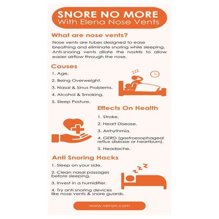 SNORE NO MORE With Elena Nose Vents | PDF
