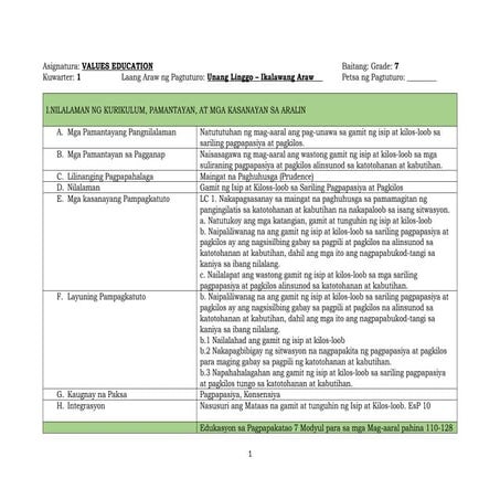 VALUES EDUCATION MATATAG FOR GRADE 7.pptx