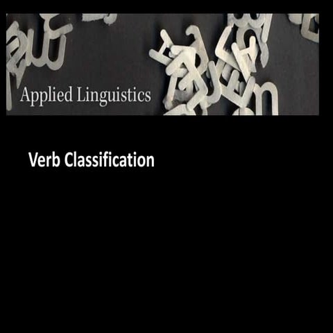 Verb Classification | PPTX