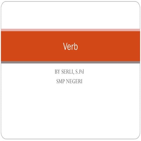 Verb for english to seven class smp and good.ppt