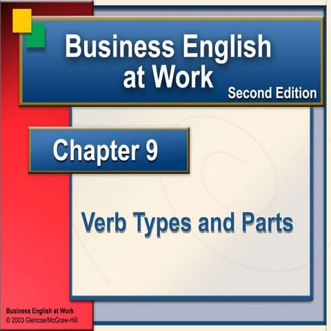 Verb-types-and-parts Lesson 1 week 2 _Verbs | PPT