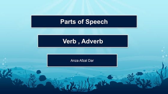 Presentation On Verbs | PPT