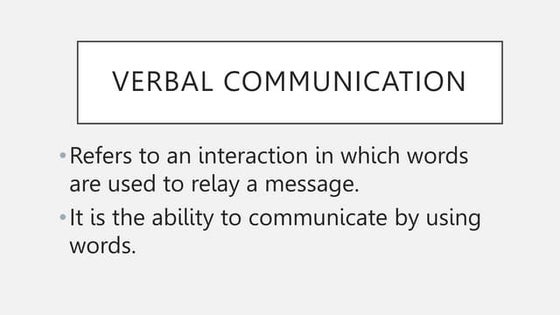 Verbal And Non Verbal Communication Ppt