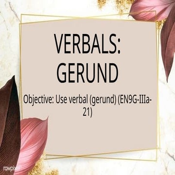 Gerund | PPTX