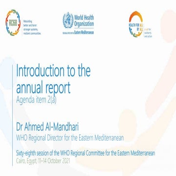 Introduction to the annual report | PPTX