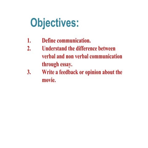 Verbal and nonverbal communication | PPTX