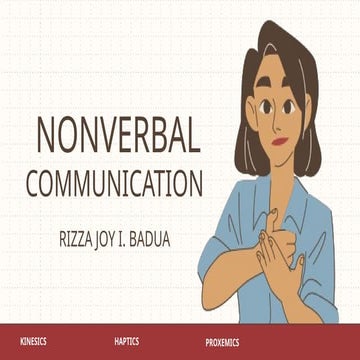 Verbal and Nonverbal Communication Educational Presentation in Red and ...