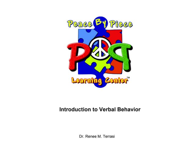 Verbal Behavior | PPTX