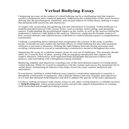 Verbal Bullying Essay.pdf