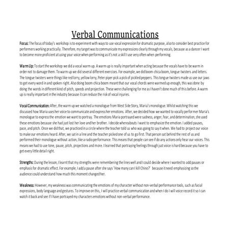 Verbal communications | PPT