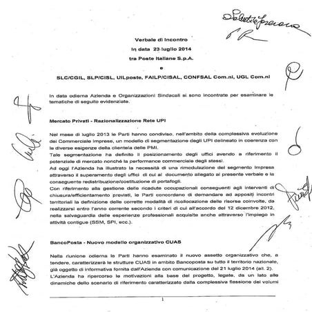 Verbale accordo 23 luglio | PDF