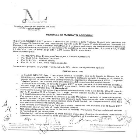 Verbale di mancato accordo ministero del 3.08.17(1) | PDF