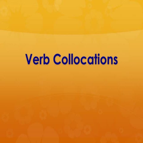 Verb collocations | PPTX