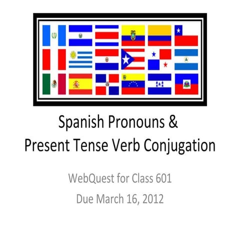 Verb conjugation class 601 | PPT