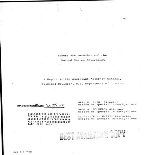ROBERT VERBELEN - CIA DOC | PDF