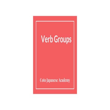 Verb group | PPTX