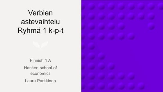 Astevaihtelu KPT | PPT