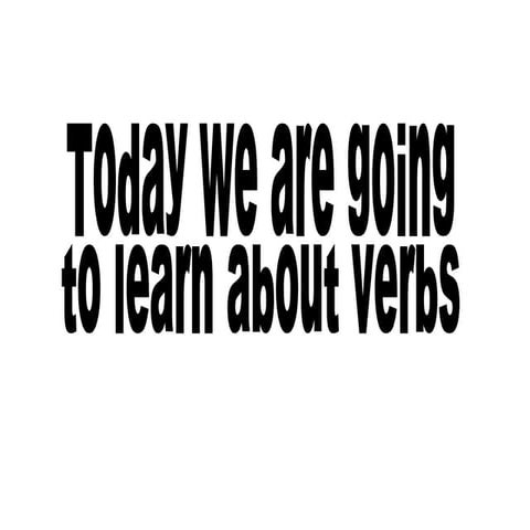 Verb Mini Presentation | PPT