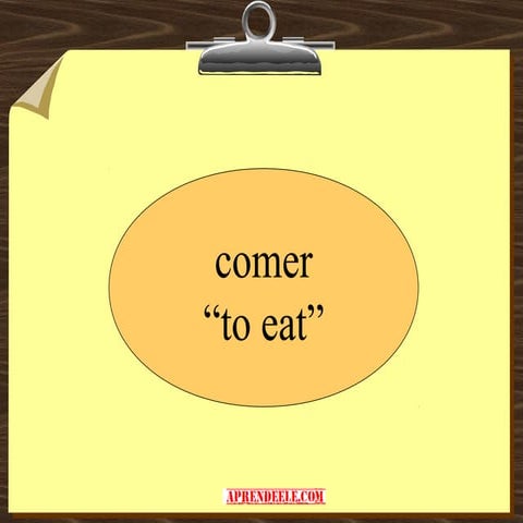 Verbo comer | PPT