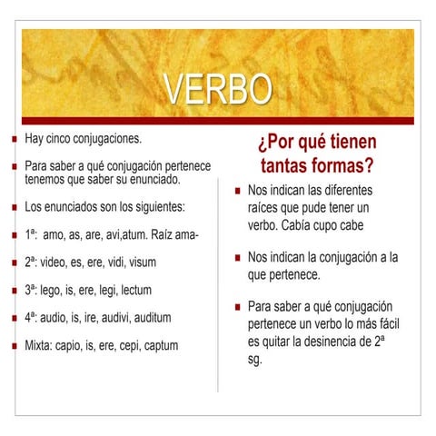 Verbo introducción | PPTX