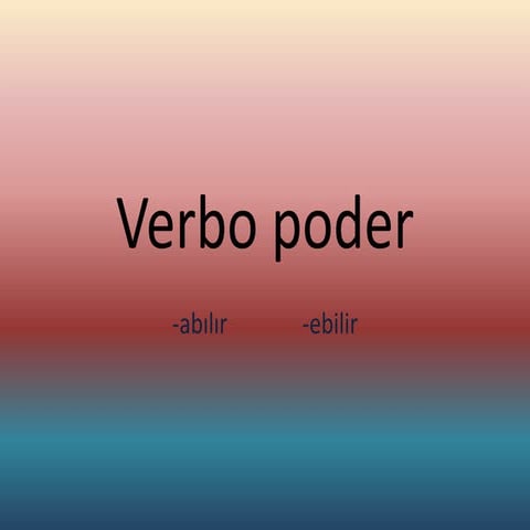Verbo poder fatihk | PPTX