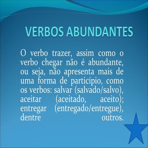 Verbos abundantes | PPT
