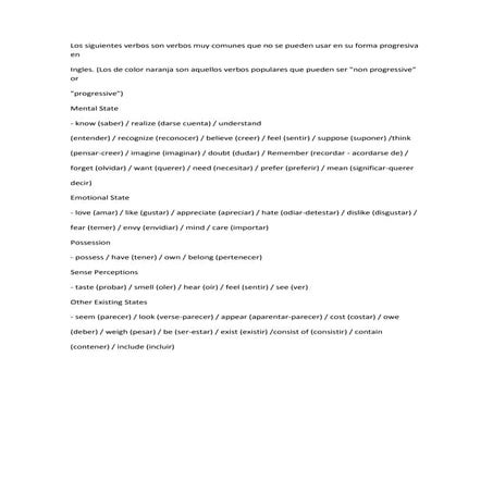 Verbos en presente simple | PDF