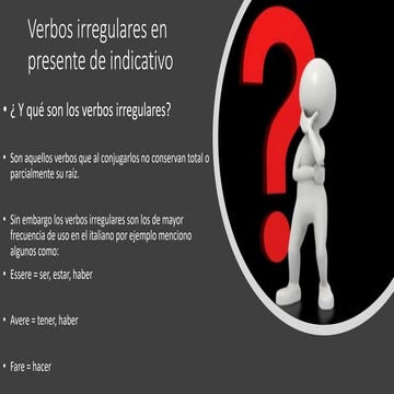 Verbos irregulares en Presente de indicativo.pptx